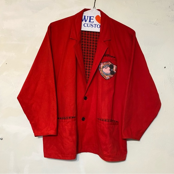 Disney | Suits & Blazers | Vintage Mickey Co Red Mickey Mouse ...